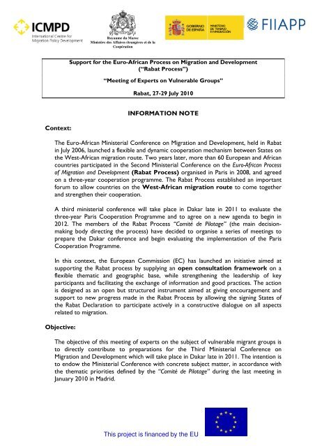 Information note - Rabat process