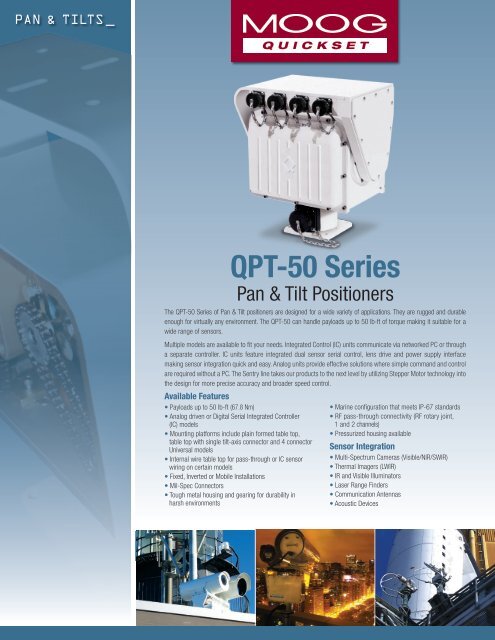 QPT-50 Series - Moog Quickset