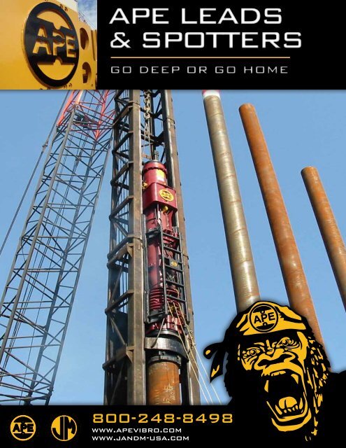 ape leads & spotters ape leads & spotters - American Piledriving ...