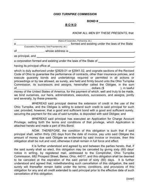 Surety Bond Form.pdf - E-ZPass