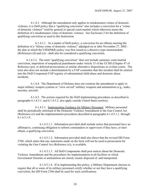 DoDI 6400.06