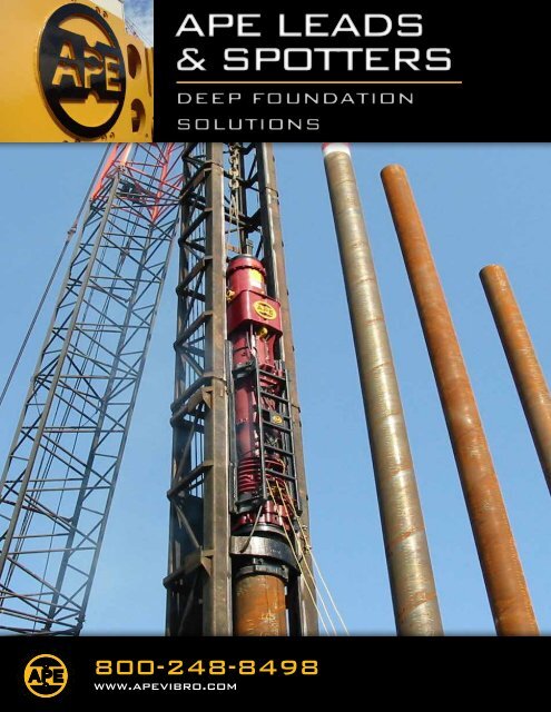 APE Leads and Spotters Catalog - American Piledriving Equipment