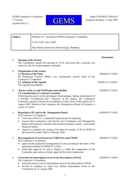 TAC Document Template - GEMS