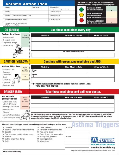 Asthma Action Plan for Children.pdf - HealthPlus of Michigan