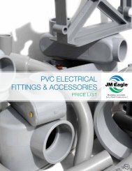 PVC Gasketed Sewer Fittings Brochure & Price List - JM Eagle