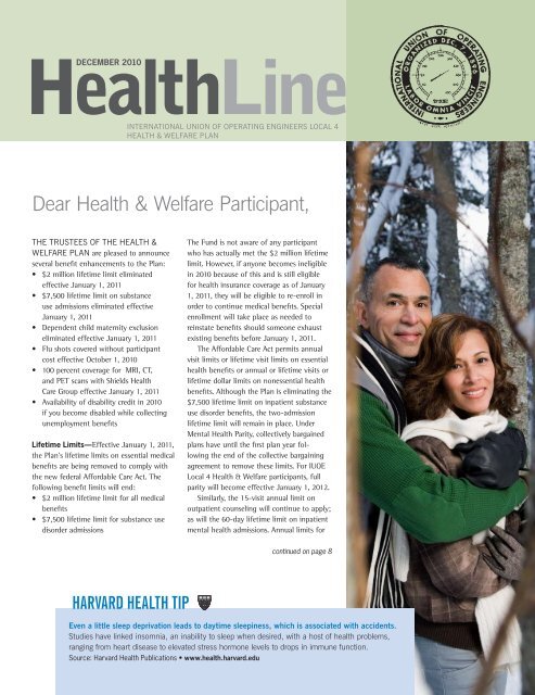 HealthLine - IUOE Local 4 Benefit Funds