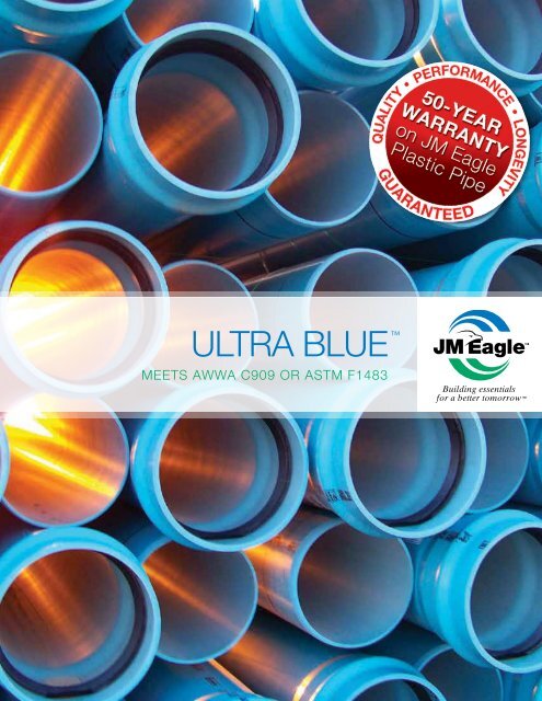 PVC Ultra Blueâ ¢ (C909) and (IPS ASTM F1483) - JM Eagle