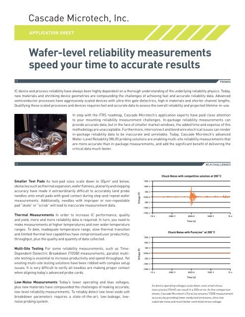 Wafer-level reliability measurements speed your ... - MB Electronique