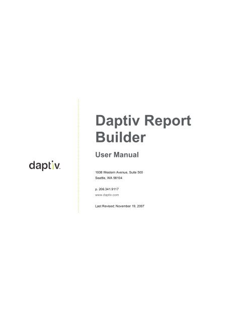 Daptiv Report Builder