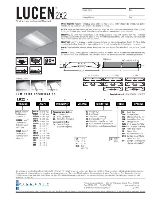 LU22 - Pinnacle Architectural Lighting