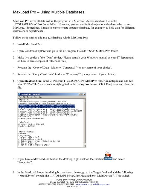 MaxLoad Pro - TOPS - Packaging Software