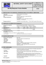 Bel-Ray Molylube 126 EP Grease 2 MSDS
