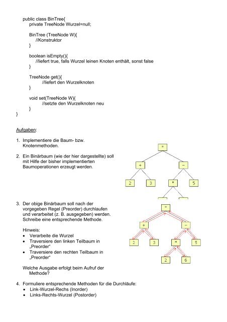 class TreeNode{ private O