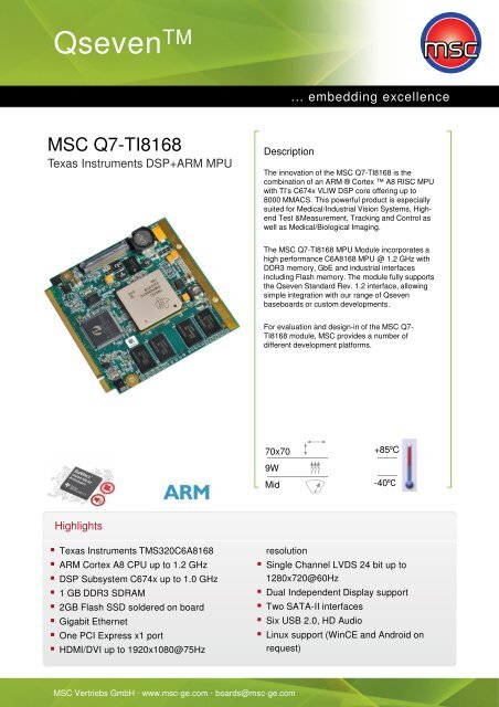 Data Sheet - MSC Vertriebs GmbH