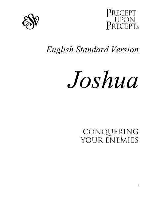 English Standard Version - Precept Ministries International | Bible