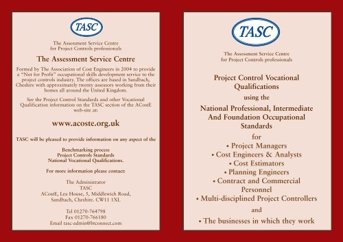 The Assessment Service Centre - ACostE