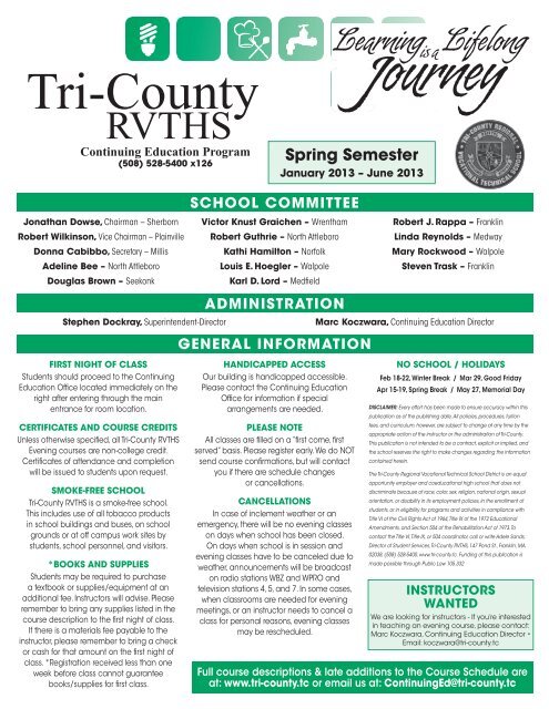 Tri-County Regional Vocational Technical High School