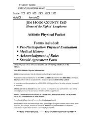 UIL Physical and Medical History Forms - Keller Independent School ...