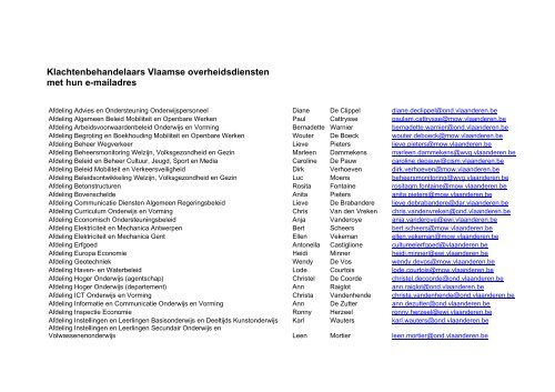 Afdeling Advies en Ondersteuning Onderwijspersoneel - Vlaamse ...