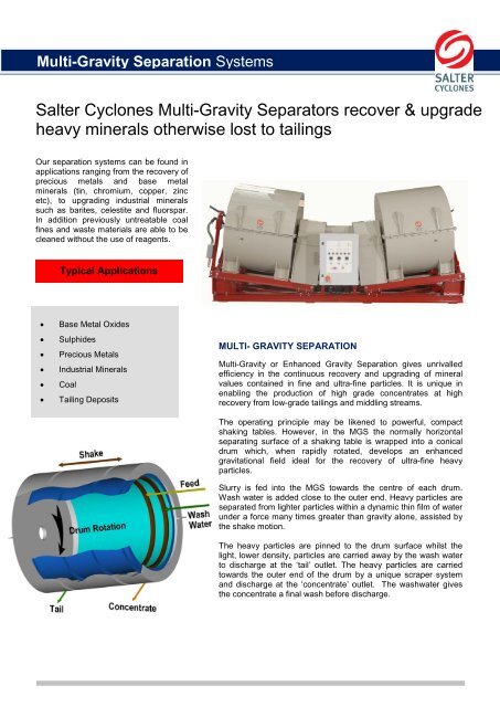 Multi-Gravity Separation - Meta-Mak