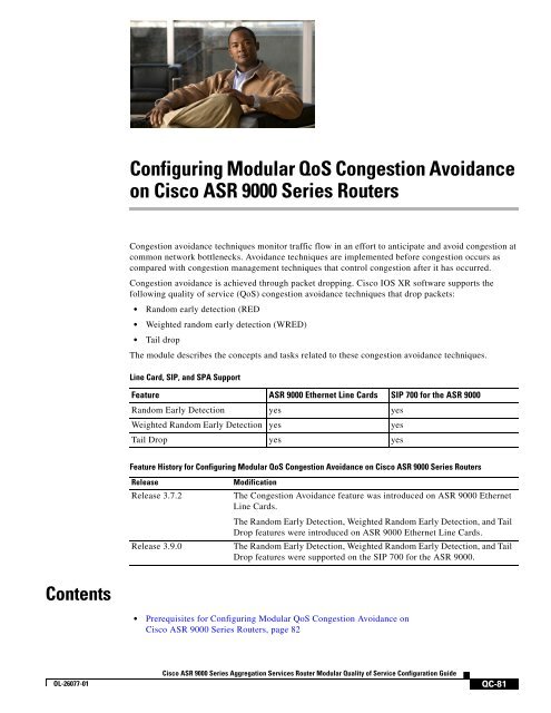 Configuring Modular Qos Congestion Avoidance On Cisco Asr
