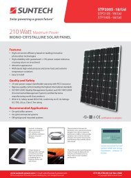 Suntech Technical Specification - Arcmansolar.com