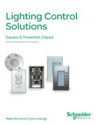 Square D® Powerlink® G3 Lighting Control ... - Schneider Electric