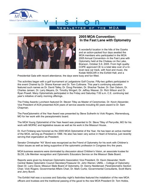 October | November - Missouri Optometric Association