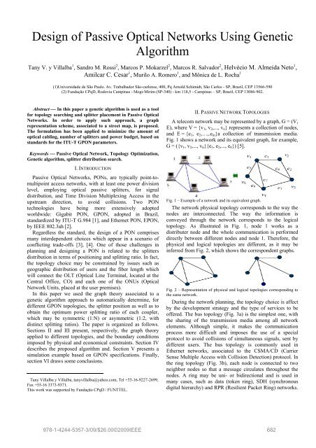 Design Of Passive Optical Networks Using Genetic Algorithm