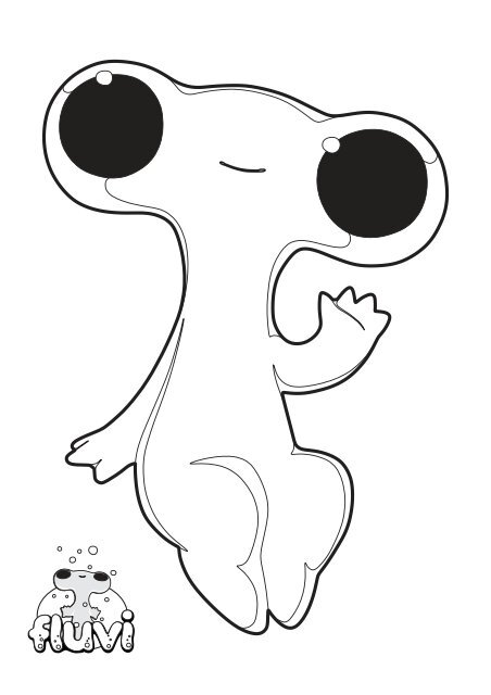 Fichas para colorear de Fluvi y sus amigos - Expo Zaragoza 2008