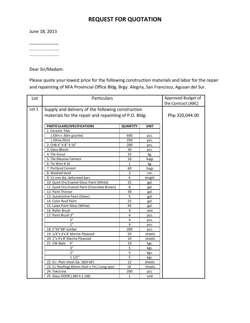 Quotation Letter Sample For Glassware Page 3 | Glass Quotation Frame
