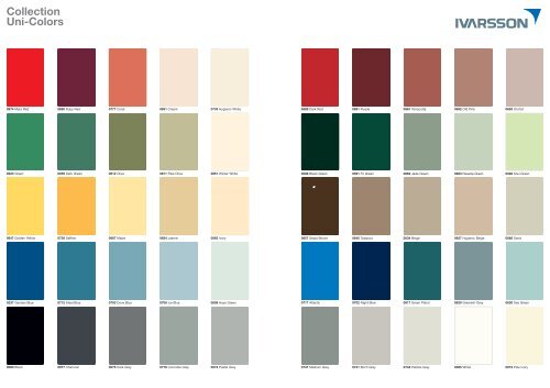 Collection uni-Colors - Ivarsson