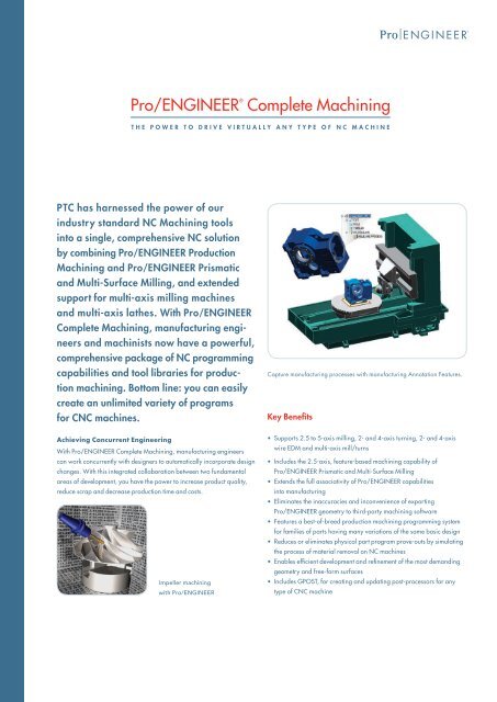 Pro/ENGINEER® Complete Machining