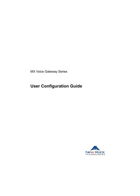 User Configuration Guide