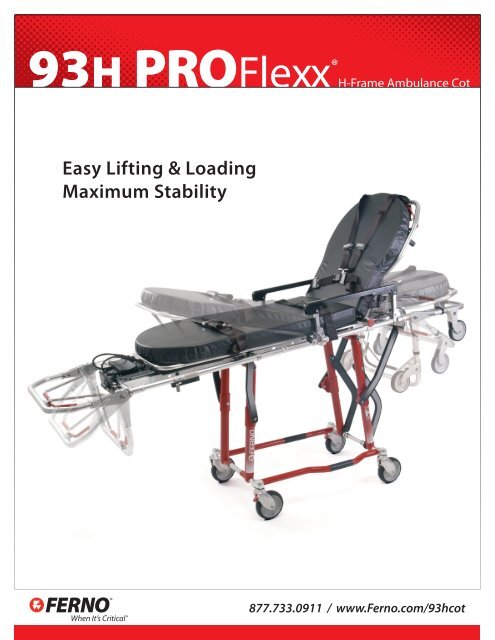 93 H PROFlexx Sales Sheet - Ferno