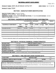MSDS - Pro Guard Coatings