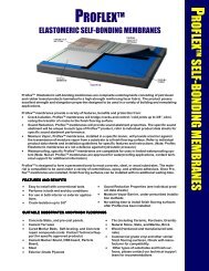 Data Sheet / Installation Guidelines - Proflex Products Inc.