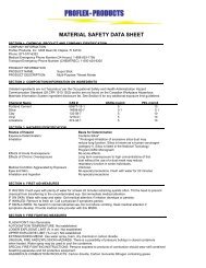 Data Sheet / Installation Guidelines - Proflex Products Inc.