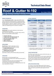 TECHNICAL DATA SHEET Prosil 40 ... - Admil Adhesives