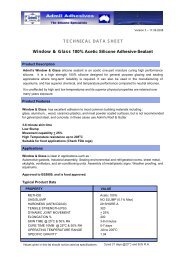 TECHNICAL DATA SHEET Prosil 40 ... - Admil Adhesives