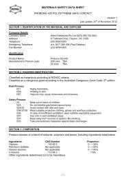 TECHNICAL DATA SHEET Prosil 40 ... - Admil Adhesives