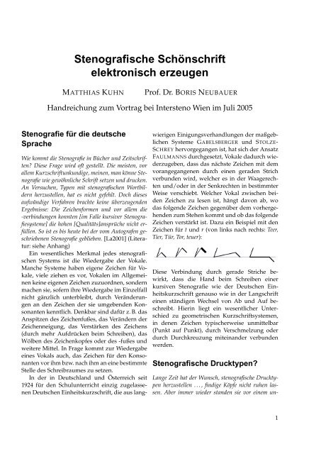 Boris Neubauer - Intersteno