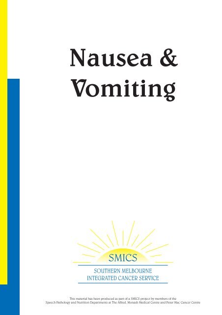 3179 SMICS (NAUSEA & VOMITING... - Alfred Hospital