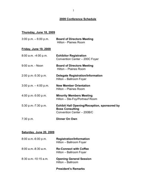 2009 Conference Program - IACLEA