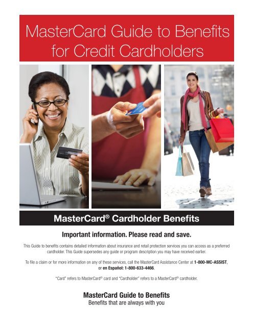 MasterCard Guide to Benefits for Credit Cardholders