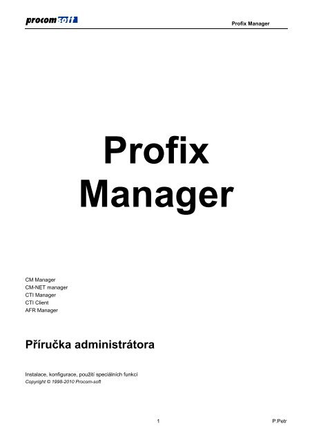 Profix Manager