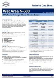 TECHNICAL DATA SHEET Prosil 40 ... - Admil Adhesives