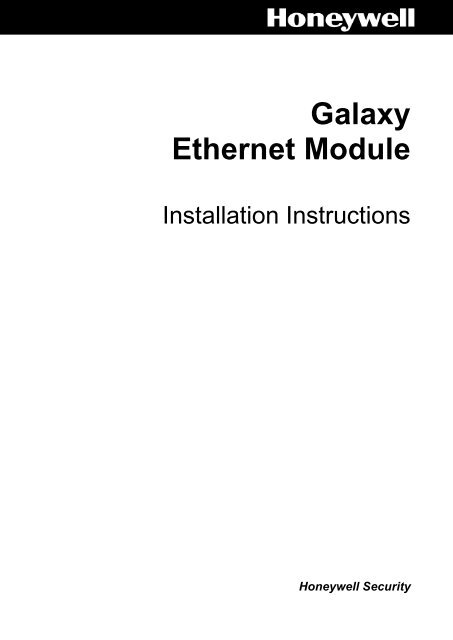 Galaxy Ethernet Module