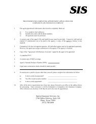 Claim Form - Special Insurance Services