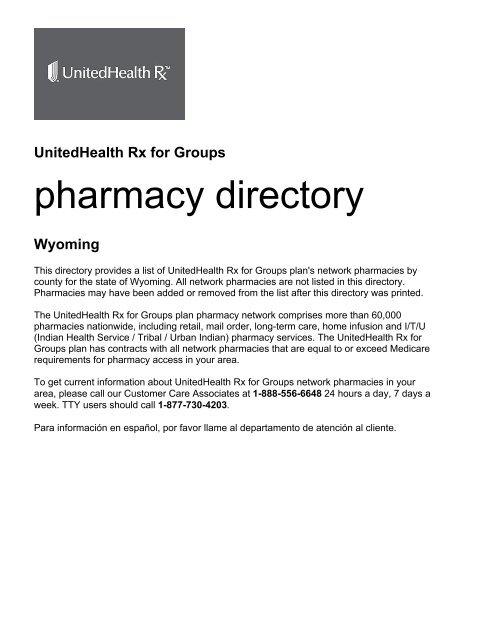 pharmacies. - UnitedHealthcare MedicareRx for Groups (PDP)